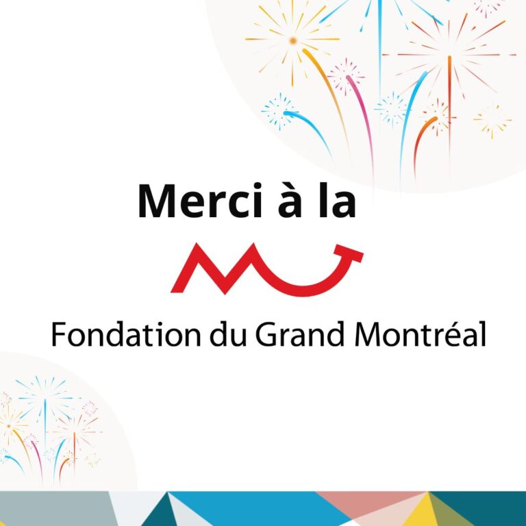 Merci à la Fondation du Grand Montréal | Maisons de la Paix